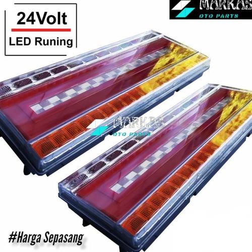 Jual Sepasang Lampu Rem Belakang Truk Variasi 24volt 41cm Model Kotak 875 - 41 Cm - Jakarta ...
