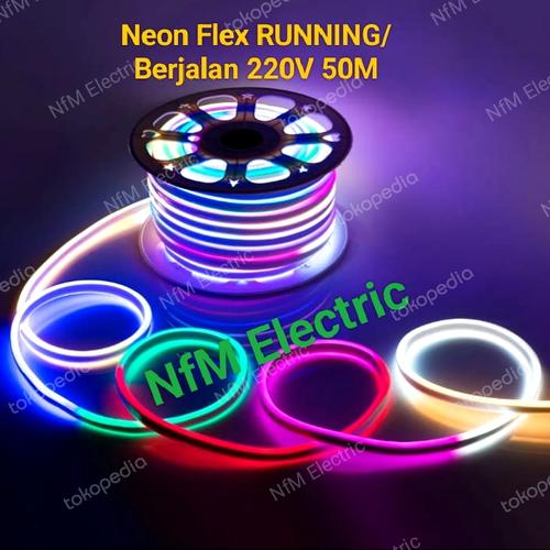 Jual Lampu Neon Flexible RUNNING 220V Outdoor/Strip Light Neon Flex RGB ...