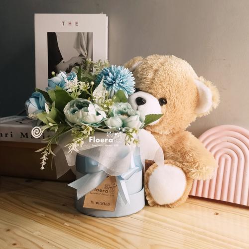 Jual karangan bunga bloom box boneka wisuda coklat premium cantik buket ...