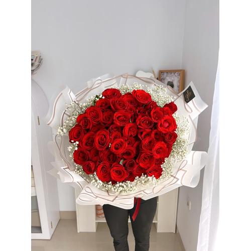 Jual FRESH ROSE BOUQUET 50 STEM - BUKET BUNGA SEGAR 50 TANGKAI FRESH ...