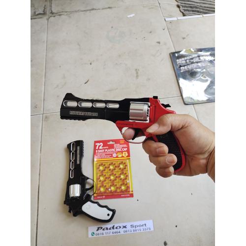 Jual pistol dompis XL 20cm ring cap jadul full metal petasan capgun ...