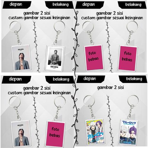 Jual GANTUNGAN KUNCI AKRILIK INSERT PAPER / GANCI INSERT PAPER /CUSTOM ...