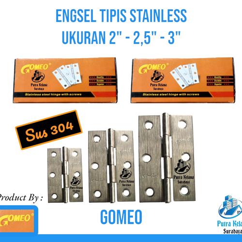 Jual Engsel Lemari Stainless Gomeo 2" ,2¹/² ,3" Lusinan - Engsel 2 ...