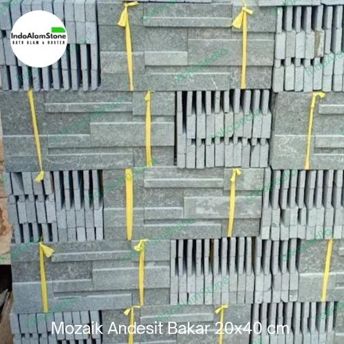 Jual mozaik batu alam andesit bakar 20x40 cm - Kab. Tangerang ...