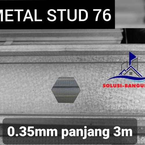 Jual METAL STUD 76 / RANGKA PARTISI / RANGKA GYPSUM / C STUD 76 0,3MM ...
