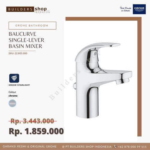 Jual GROHE 32805000 - Baucurve Single-Lever Basin Mixer/Kran Panas Dingin - Jakarta Utara ...
