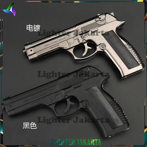 Jual Korek Api Bara Gas Pistol 608 NSV Leather Machine - Black ...