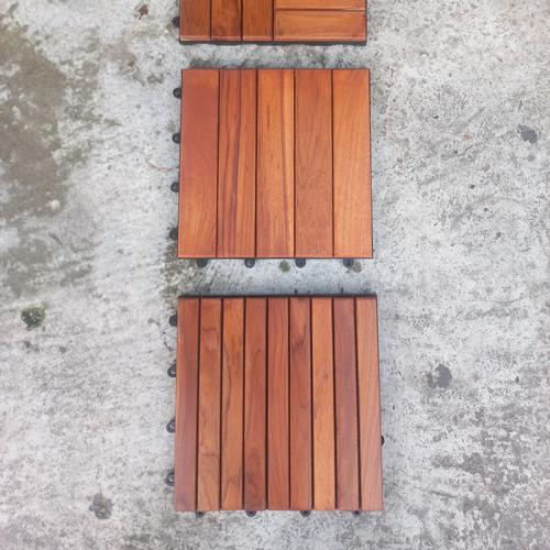Jual Lantai Kayu / Decking Tile Kayu / Deking Tile Kayu / Garden Tile ...