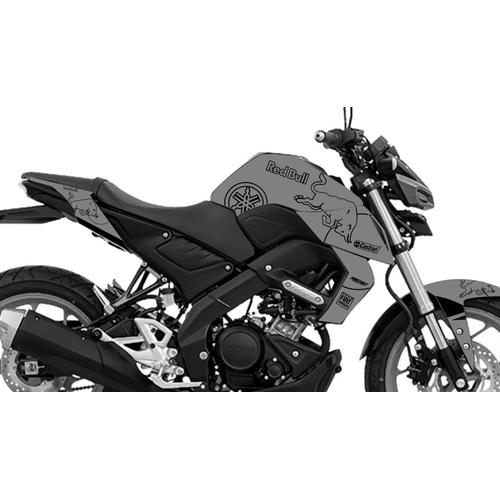 Jual Decal Stiker motor yamaha MT15 full body custom Motif Hitam Abu ...