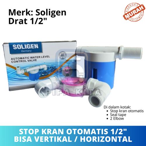 Jual Stop Kran Otomatis 1/2 Inch SOLIGEN Pelampung Oto Valve Water ...