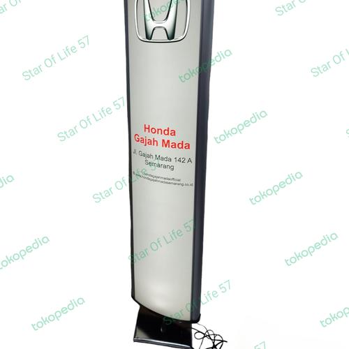 Jual Rotary Led Light Neon Box Banner Stand Standing 35x150 - 35 x 120 ...