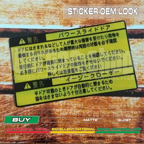 Jual Stiker Warning Japan Tempel Luar - Kab. Banjarnegara - WARTEMSHOP ...