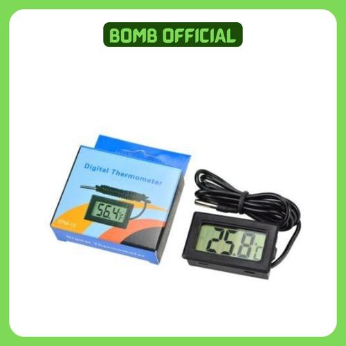 Promo Mini Lcd Digital Thermometer Dengan Kabel Sensor - Hitam ...