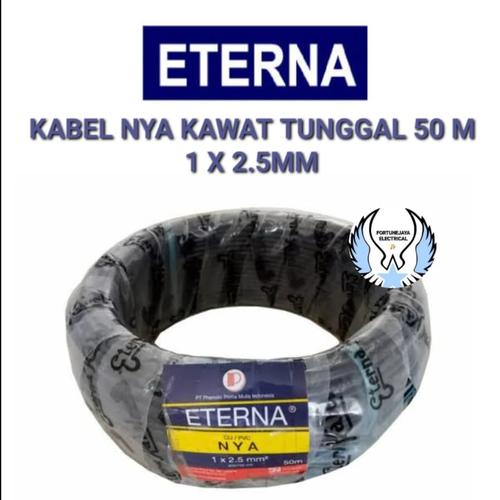 Jual ETERNA KABEL LISTRIK KAWAT TUNGGAL NYA 1x2.5mm 1x2,5mm 2.5 2,5 50M SNI - Kota Surabaya ...