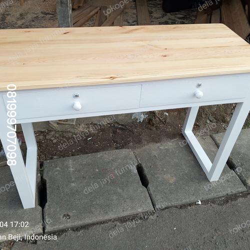Jual meja kerja atau meja belajar kayu jati belanda - Kota Depok - dela ...