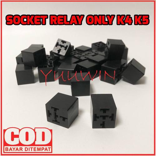 Jual SOCKET RELAY BLACK - SOKET RELAY KAKI 4 KAKI 5 HITAM - SOCKET ONLY ...