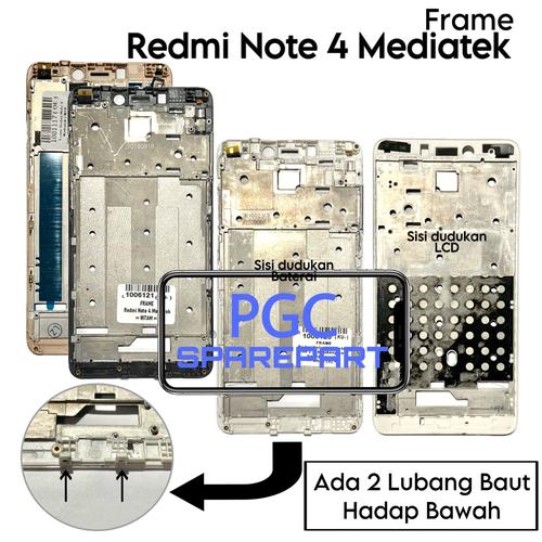 Jual Frame Tulang Tengah Xiaomi Redmi Note 4 Mediatek MTK -Bezzel LCD ...