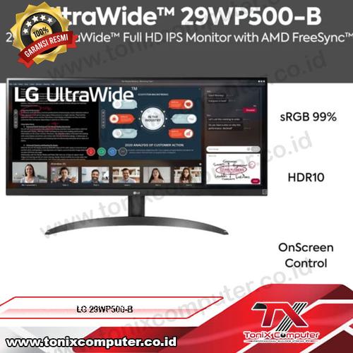 Promo LG 29WP500-B | 29" UltraWide FHD HDR 10 Monitor with FreeSync ...