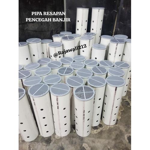 Jual Pipa Sumur Resapan Biopori 4inch 100cm + Tutup dop saringan - Kab ...