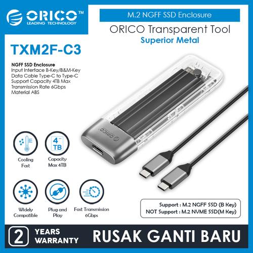 Promo ORICO Transparent Tool Free M.2 NGFF SSD Enclosure - TXM2F-C3 - Jakarta Utara - ORICO ...