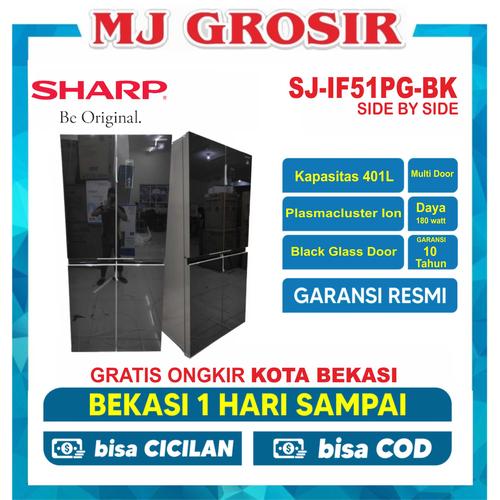 Jual KULKAS SHARP SJ-IF51PG-BK LEMARI ES 4 PINTU SIDE BY SIDE SJ IF 51 PGBK - DUS BAWAAN - Kota ...