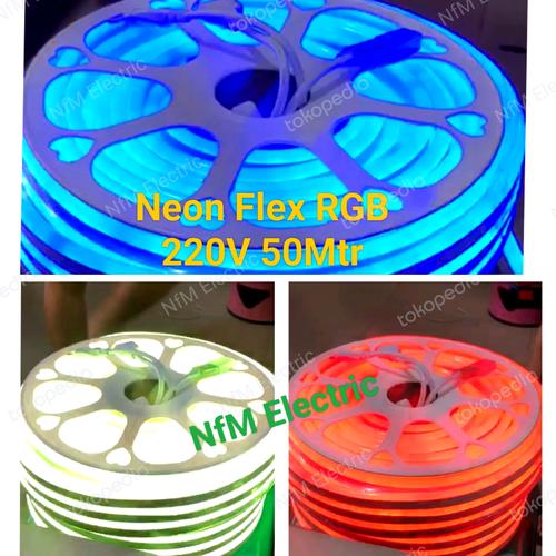 Jual Neon Flexible RGB 220V Outdoor/ Strip Light Neon Flex RGB 220V ...