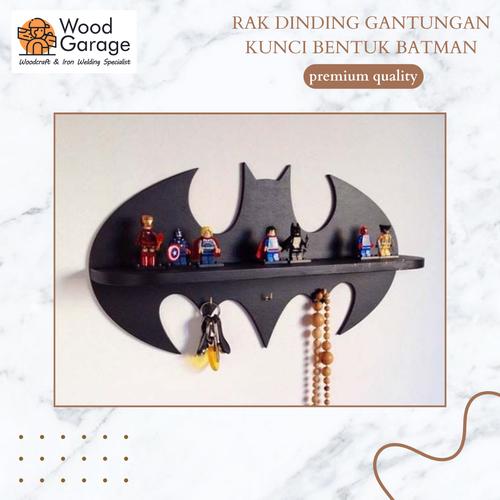 Jual Rak gantungan kunci dinding / rak lego bentuk batman minimalis ...