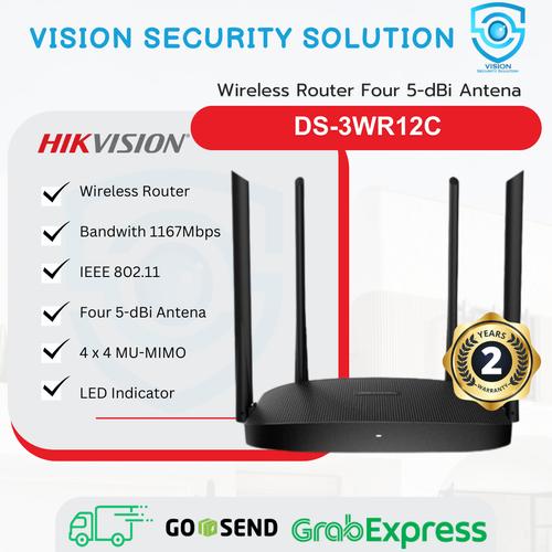 Promo Wireless Router Hikvision DS-3WR12C Four 5-dBi Antenna - Jakarta ...