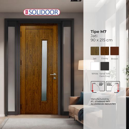 Promo Pintu Aluminium SOLIDOOR M-7 - Brown TYPE-A - Kab. Tangerang - Solidoor Official | Tokopedia