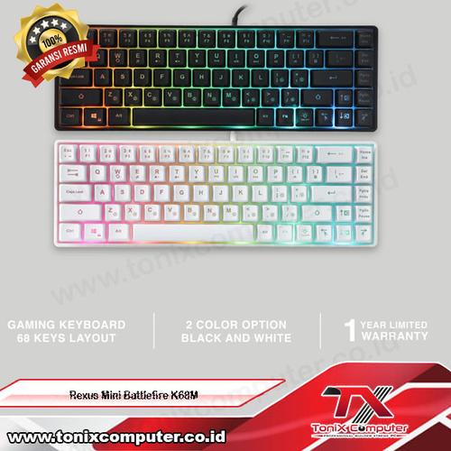 Promo Rexus Keyboard Gaming Mini Battlefire K68M - Hitam - Jakarta ...