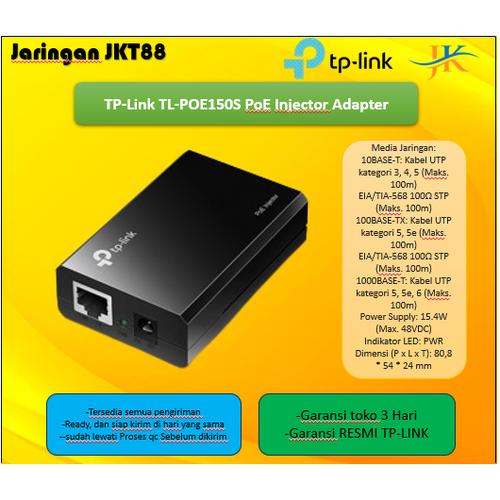 Jual TP-Link TL-POE150S PoE Injector Adapter - Jakarta Pusat - Jaringan ...
