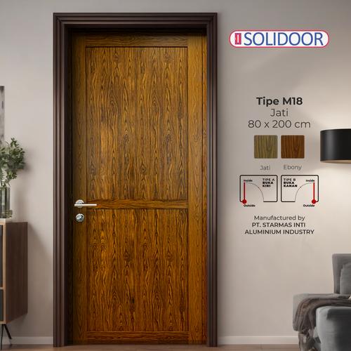 Jual Pintu Aluminium SOLIDOOR M-18 - Ebony TYPE-B - Kab. Tangerang - Solidoor Official | Tokopedia