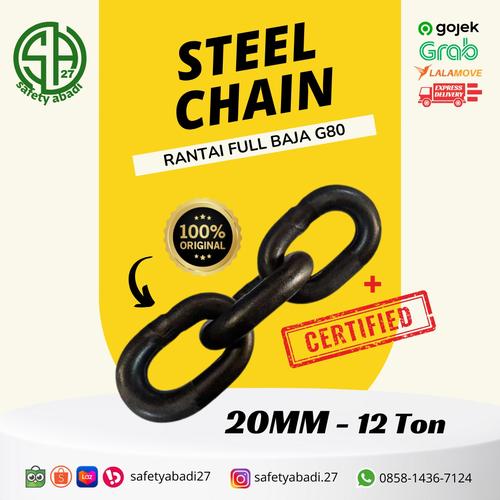 Jual 20mm Rantai Full Baja / Steel Chain G80 Sertifikat - Jakarta Barat ...