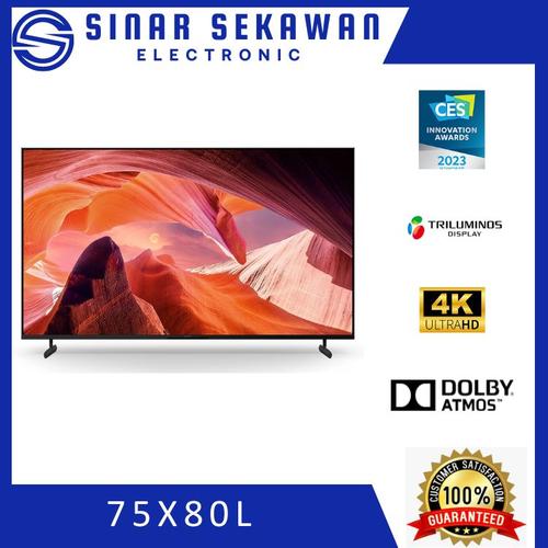 Promo SONY BRAVIA 75X80L / X80L 4K Ultra HD HDR Smart Google TV 75 Inch ...