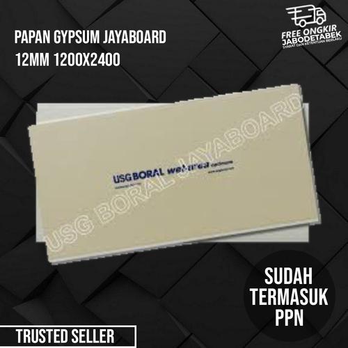 Jual Papan Gypsum Jayaboard 12mm 1200x2400 |Gipsum Jayaboard Tebal 12mm ...