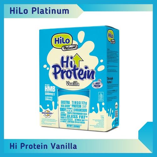 Jual Hilo Platinum Hi Protein Vanilla Box 336 gr / Susu Bubuk Hilo ...