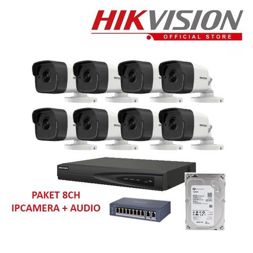 Promo PAKET IP CAMERA HIKVISION 4CH + 4 IPCAM 2MP +HDD+RJ45 Cicil 0% 3x ...
