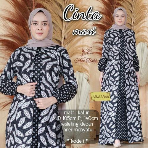 Jual Gamis Batik Motif Padi, Sekar, Cantik, Kipas, Bola Koin Katun ...