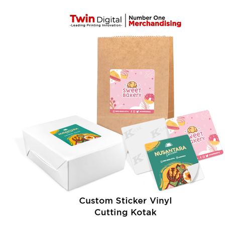 Jual Stiker Label Produk Kemasan Kotak Custom- Sticker Vinyl Cutting ...