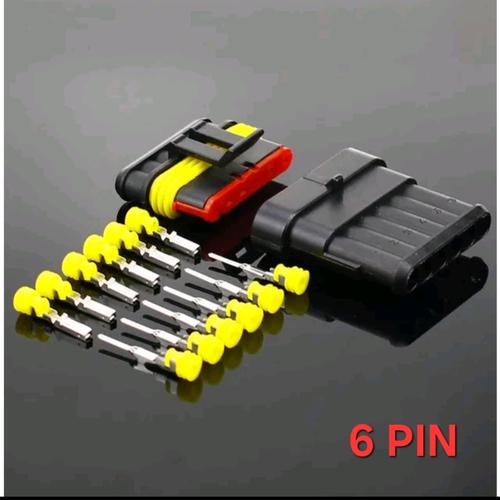 Jual soket socket connector konektor kabel 6 pin motor mobil waterproof ...