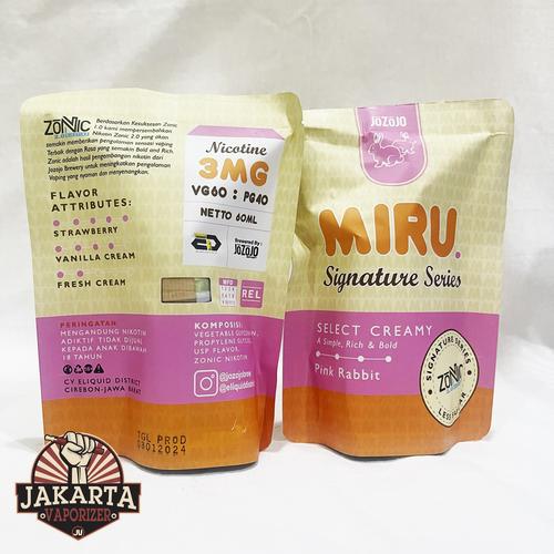 Jual MIRU SIGNATURE PINK RABBIT STRAWBERRY CREME 60ML BY JOZOJO - 6MG ...