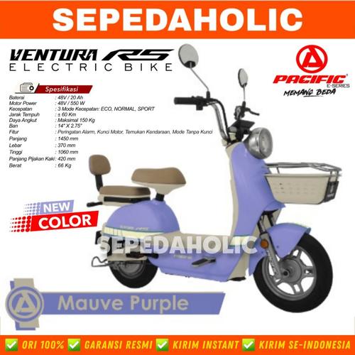 Jual Sepeda Listrik PACIFIC VENTURA R5 RS 550 Watt 20 AH Electric Bike ...