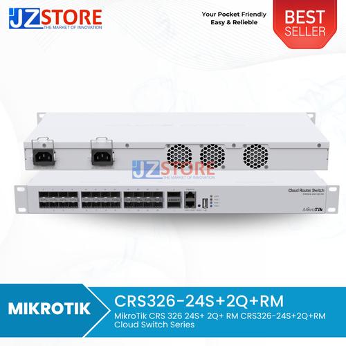 Jual MikroTik CRS 326 24S+ 2Q+ RM CRS326-24S+2Q+RM Cloud Switch Series ...