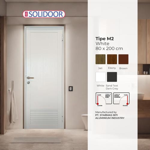 Promo Pintu Aluminium SOLIDOOR M-2 - White TYPE-B - Kab. Tangerang - Solidoor Official | Tokopedia