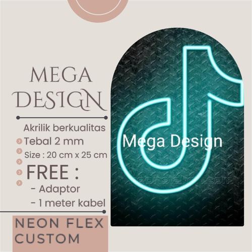 Promo Neon flex - logo tiktok - lampu led strip - lampu hias-lampu ...