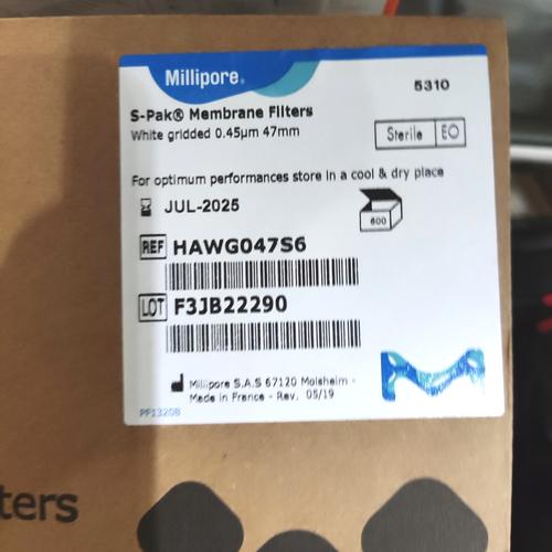 Jual S-PAK MEMBRANE FILTER 0.45 UM 47MM MILLIPORE MIX CELLULOSE STERILE ...