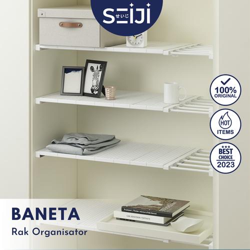 Promo SEIJI Adjustable Kitchen Rack Wardrobe Holder Sekat Lemari Rak ...