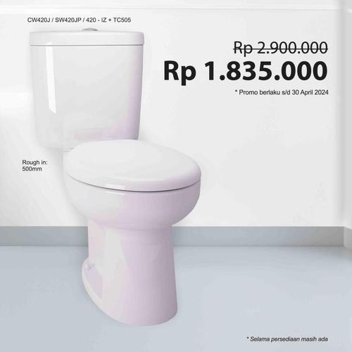 Jual cw420/cw420j/cw420jw/f/closet duduk TOTO/kloset duduk TOTO ...