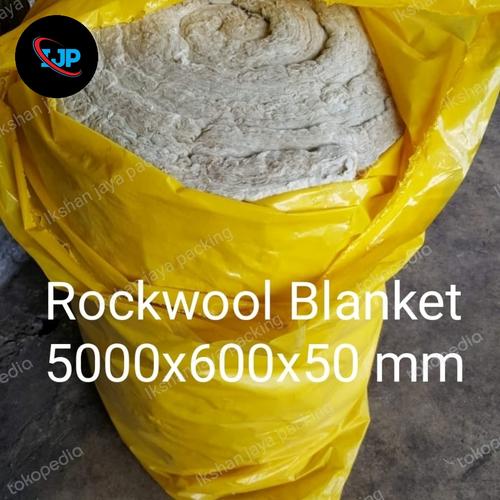 Jual ROCKWOOL UKURAN TEBAL 50MM X 60CM X 5 MTR / 1 ROLL ( densiti 60 ...