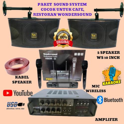 Jual PAKET HEMAT 4 SOUND SYSTEM MERK WONDERSOUND UNTUK CAFE DAN ...